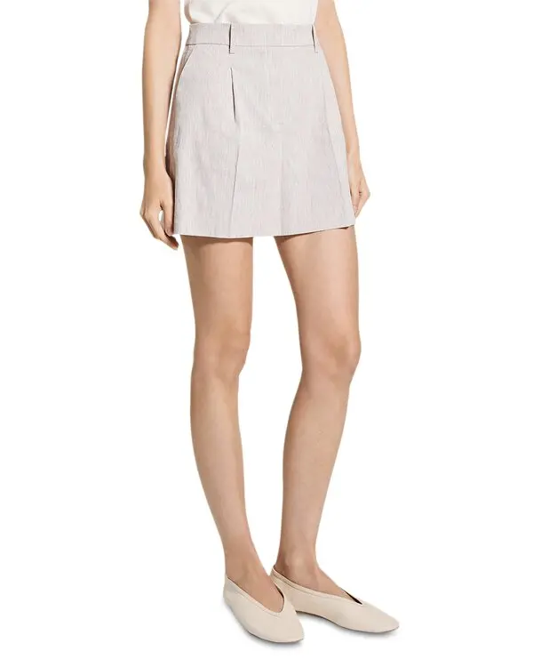 Theory Fluid Pleated Shorts
