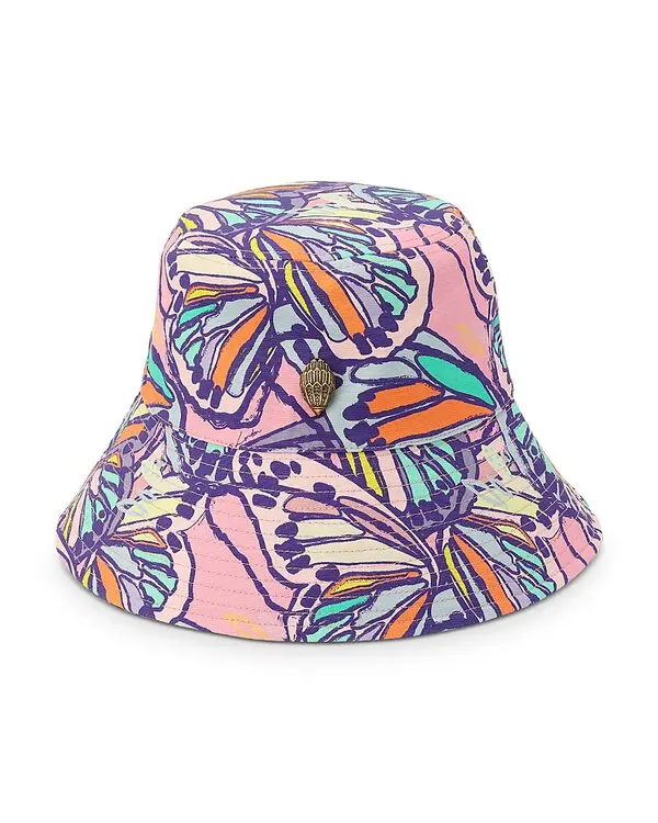 Kurt Geiger Butterfly Print Bucket Hat - Pink