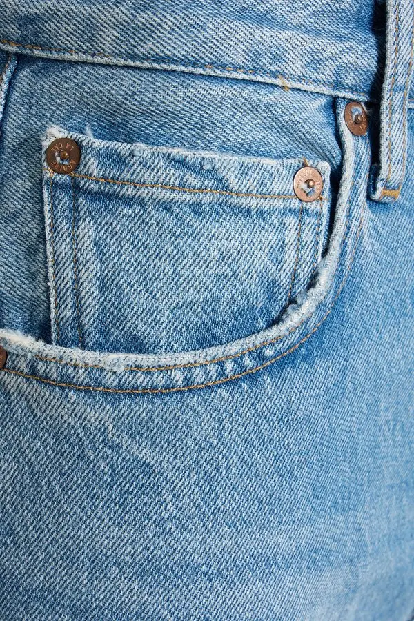 AGOLDE Ren High-rise Wide-leg Jeans - Light Denim