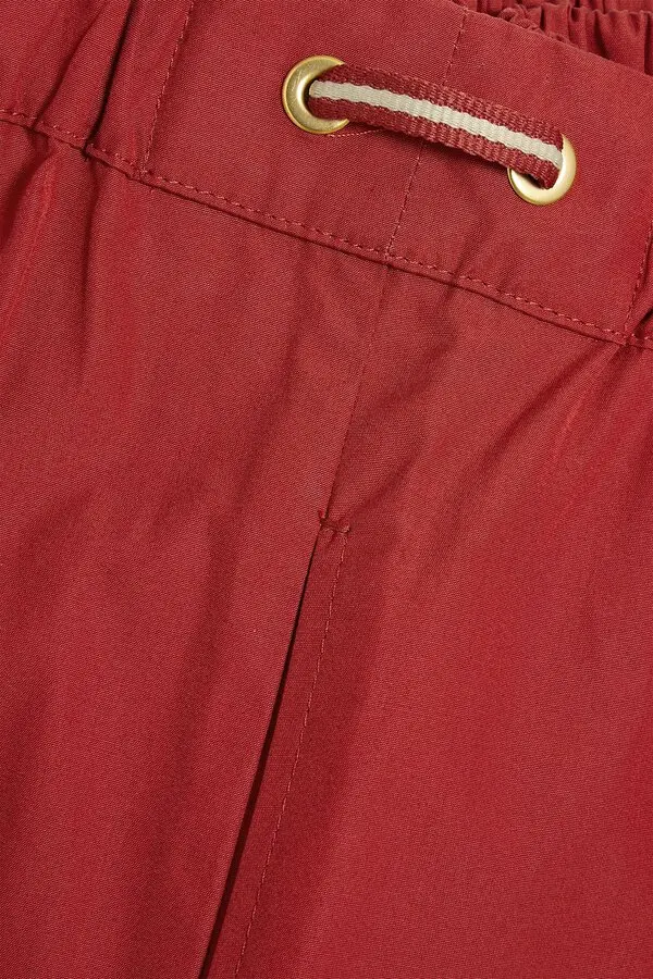Max Mara Haway Cotton-poplin Shorts - Brick