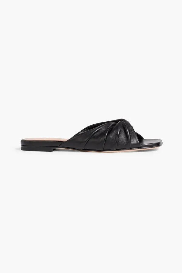 GIANVITO ROSSI Selene Twisted Leather Slides