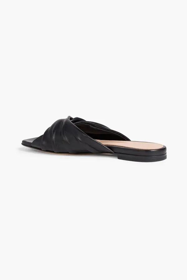 GIANVITO ROSSI Selene Twisted Leather Slides