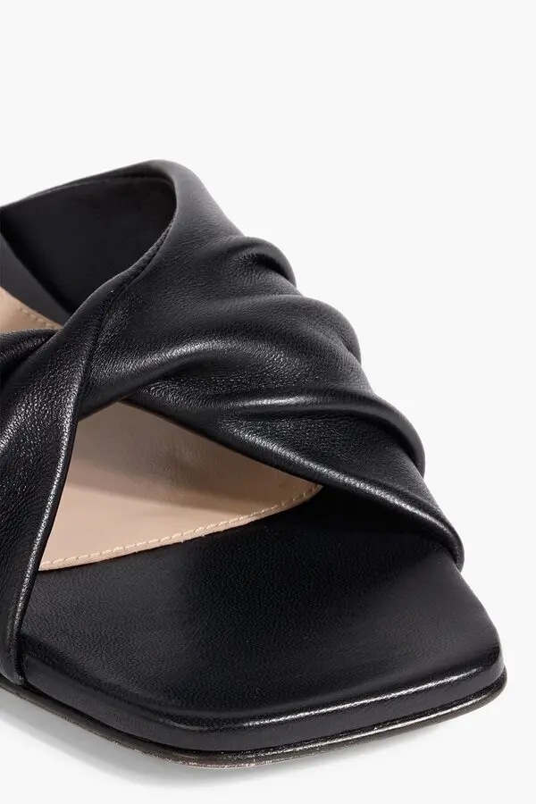 GIANVITO ROSSI Selene Twisted Leather Slides