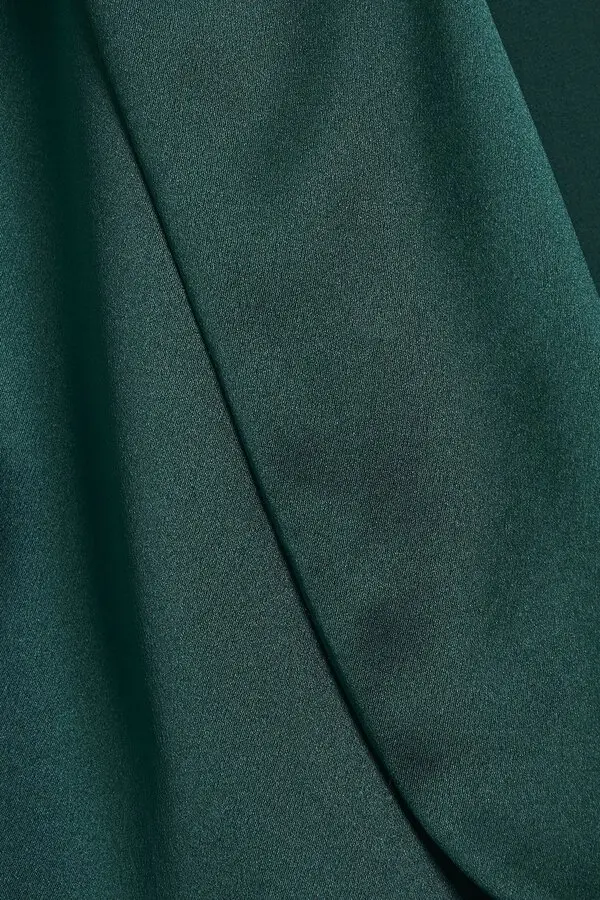 THE SEI Silk-satin Blouse - Emerald