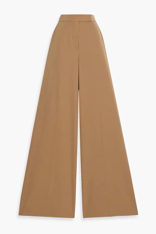 Max Mara Ninfa Wooltwill Wideleg Pants - Camel