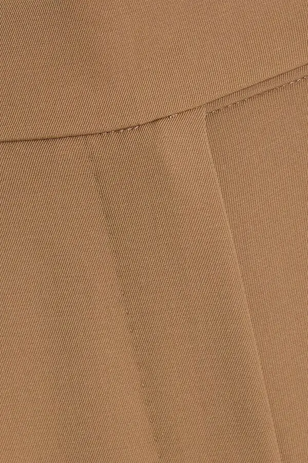 Max Mara Ninfa Wool-twill Wide-leg Pants - Camel
