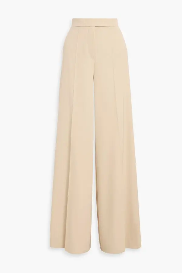 Max Mara Ninfa Wooltwill Wideleg Pants - Sand