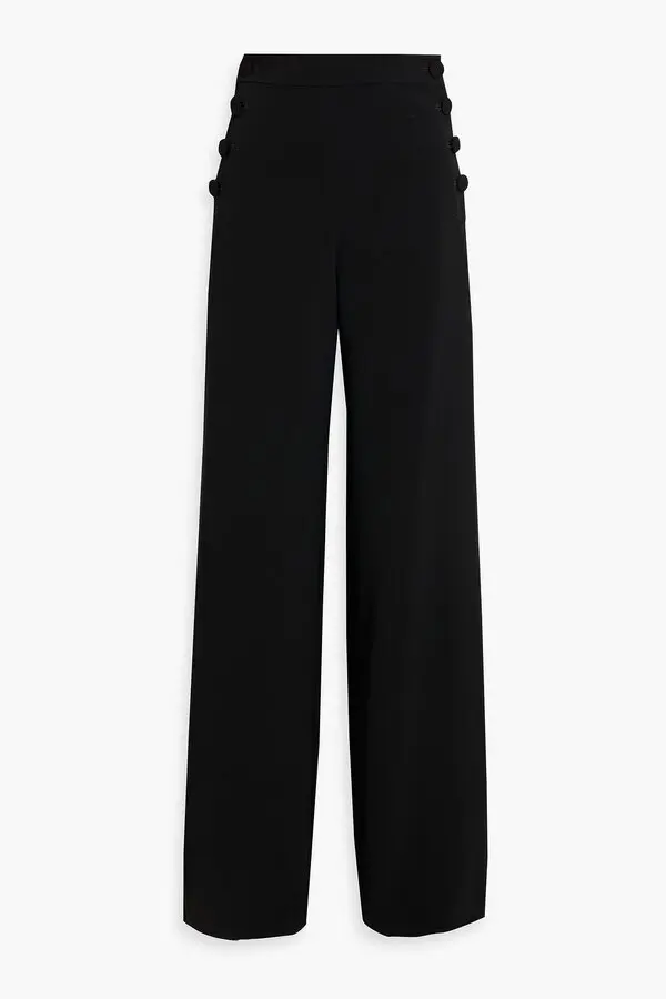 Max Mara Rina Crepe Straightleg Pants - Black