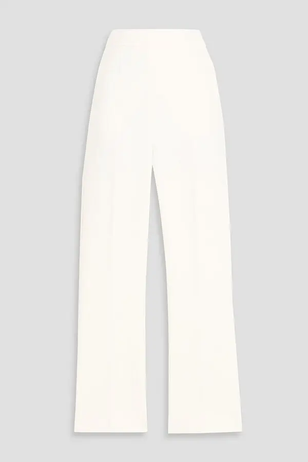 Max Mara Nepeta Woolcrepe Slimleg Pants - Ivory