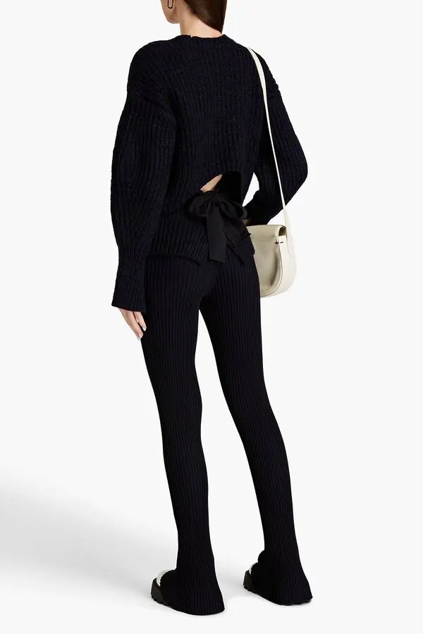 3.1 Phillip Lim Cutout Ribbed Wool Sweater