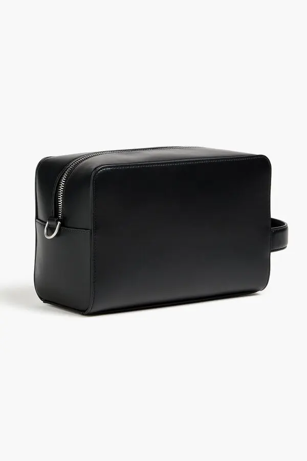 Off-White Printed Leather Wash Bag