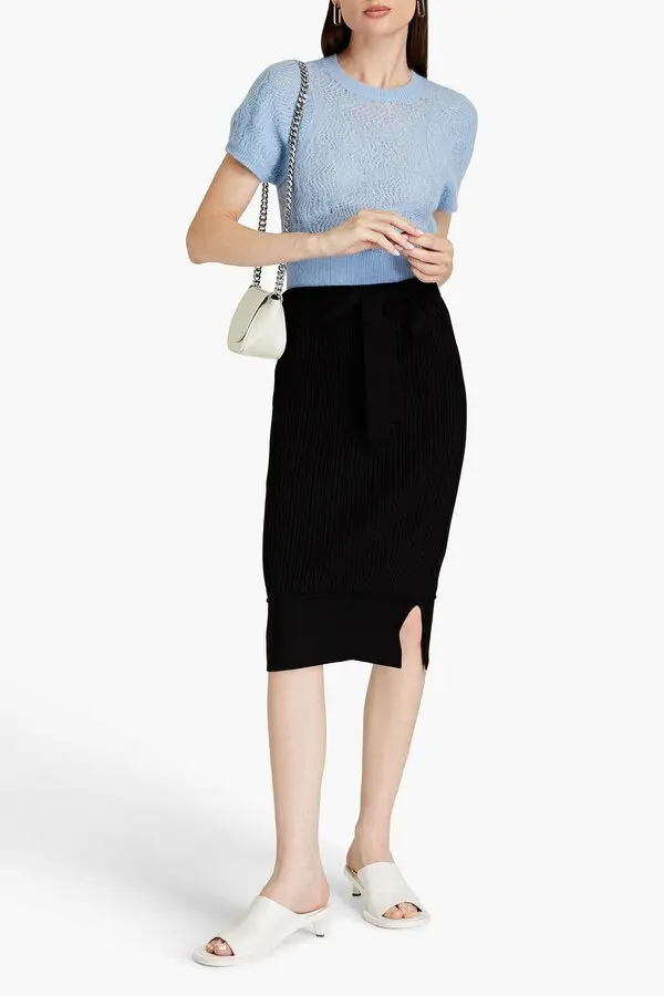 3.1 Phillip Lim Ribbed Wool-blend Skirt