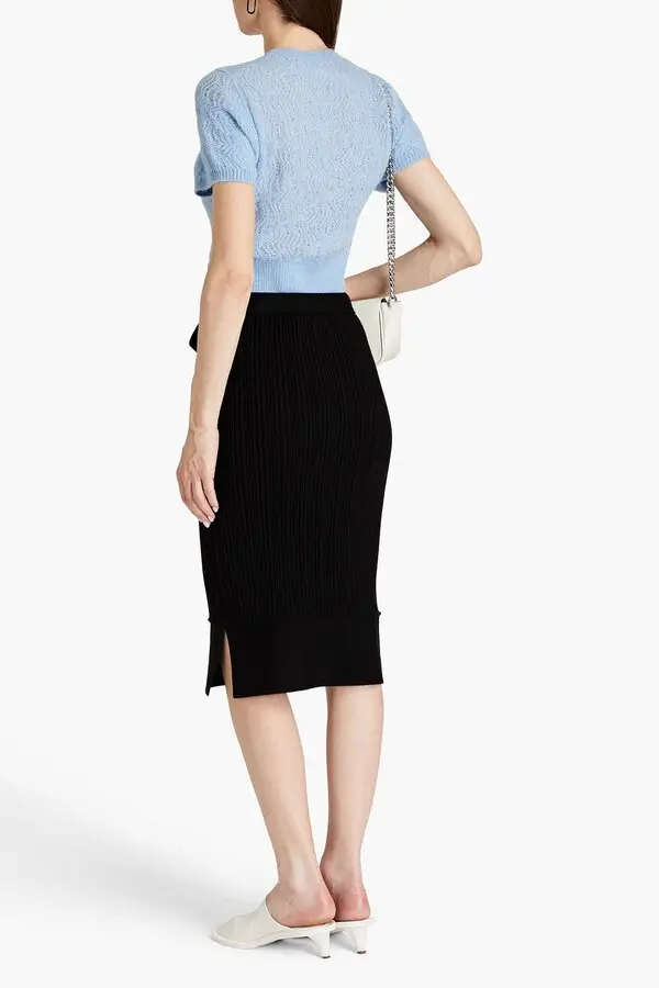 3.1 Phillip Lim Ribbed Wool-blend Skirt