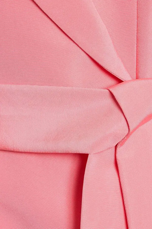 Carolina Herrera Silk-faille Maxi Wrap Gown