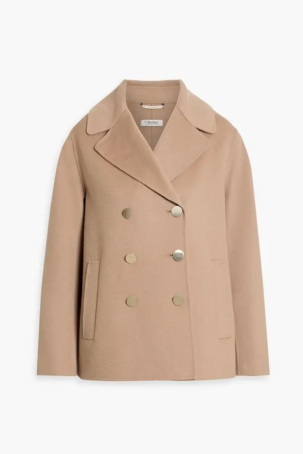 Max Mara Margot Double-breasted Wool-felt Jacket - Camel