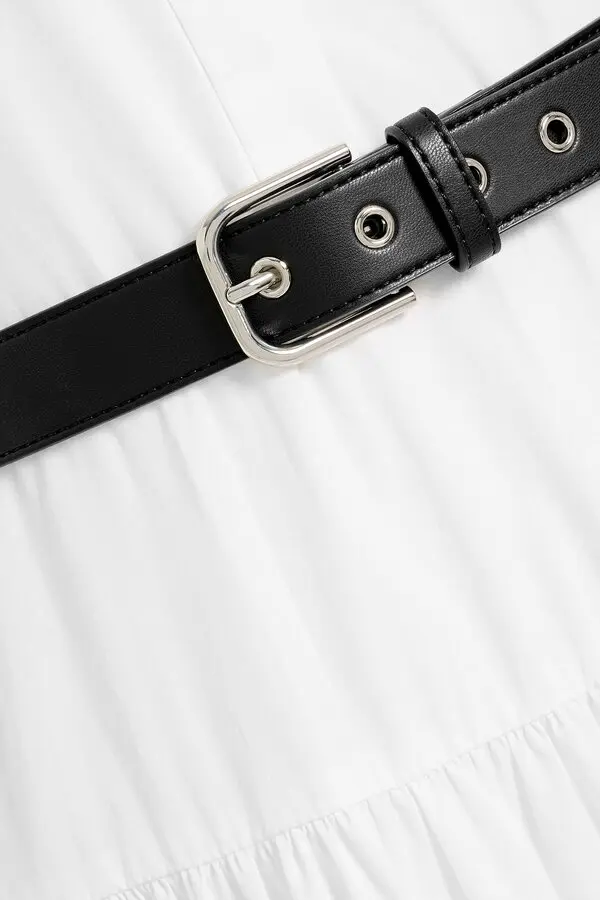 Max Mara Bairo Tiered Cotton-poplin Midi Dress