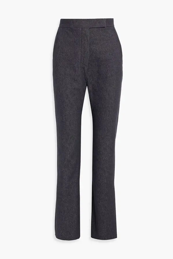 Max Mara Galizia Cottontwill Slimleg Pants - Midnight Blue