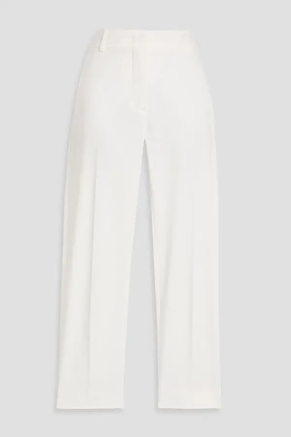 Max Mara Lince Cropped Cottonblend Slimleg Pants - White
