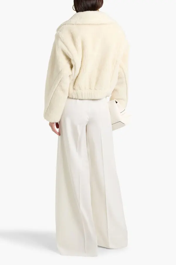 Max Mara Oggeri Alpaca, Wool And Silk-blend Jacket