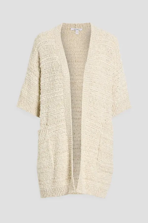 Max Mara Zulma Metallic Cotton-blend Cardigan