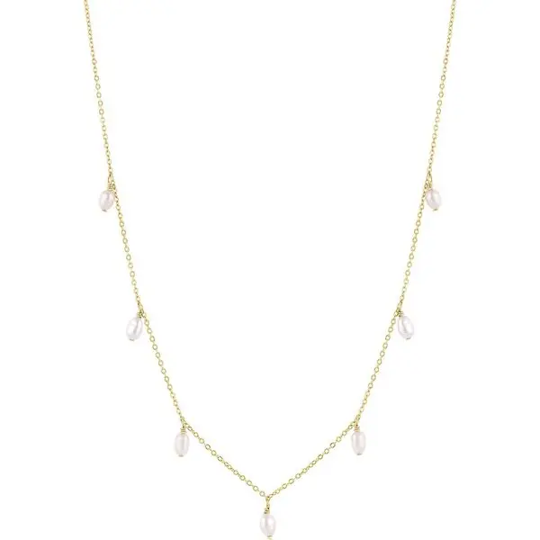 SET & STONES Meri Pearl Necklace - Gold