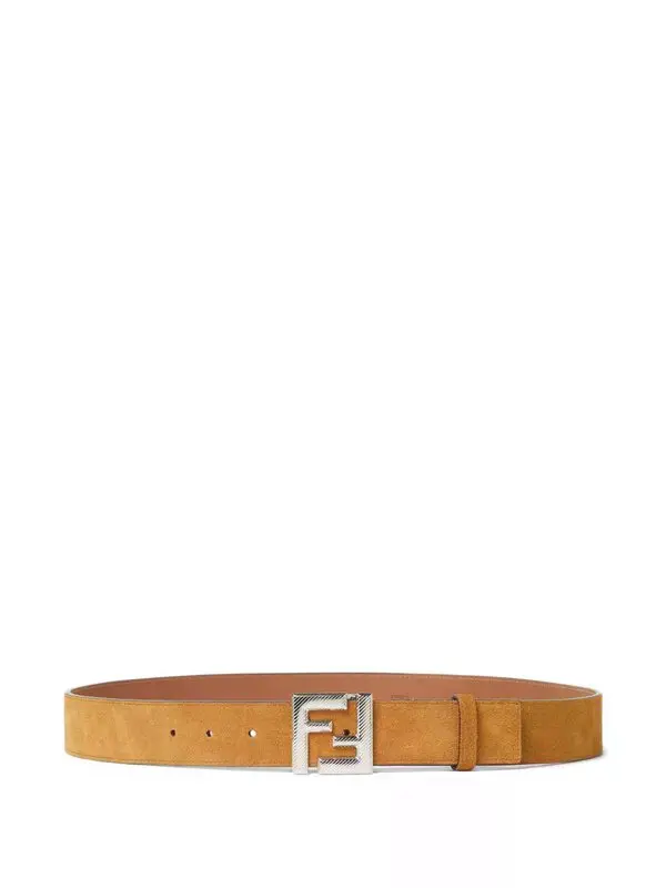 Fendi Square Ff-buckle Belt - Neutrals