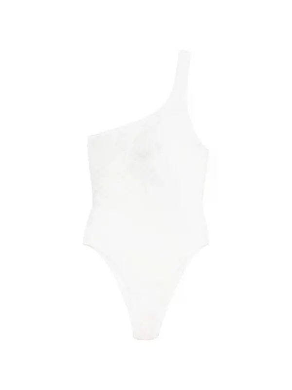 Missoni One-shoulder Swimsuit - White