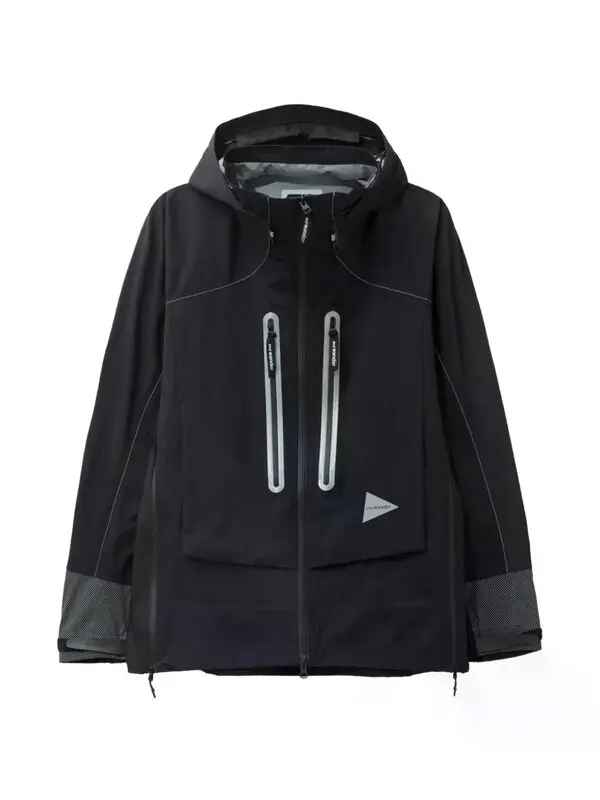 AND WANDER Hooded Jacket - Black