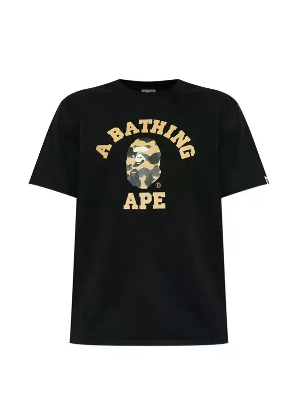 A BATHING APE Printed T-shirt - Black