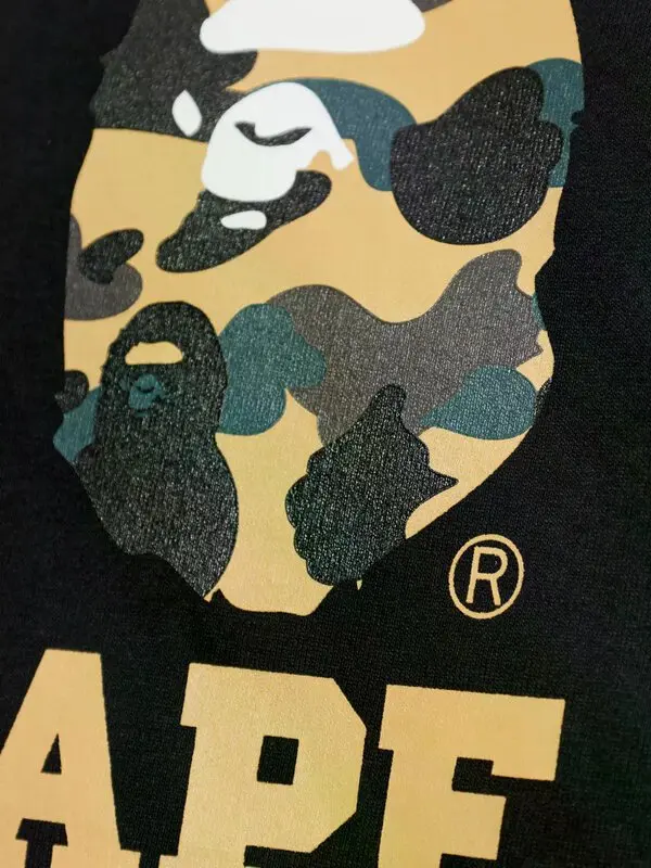 A BATHING APE Printed T-shirt - Black