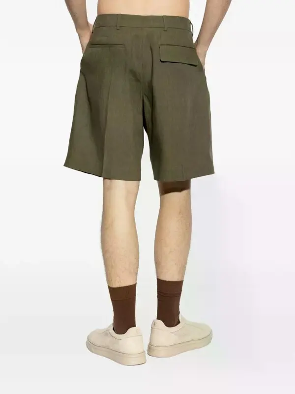Paul Smith Pleated Tailored Shorts - Green
