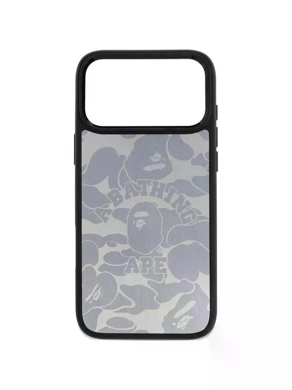 A BATHING APE Solid Camo Iphone 17 Pro Max Case - Grey
