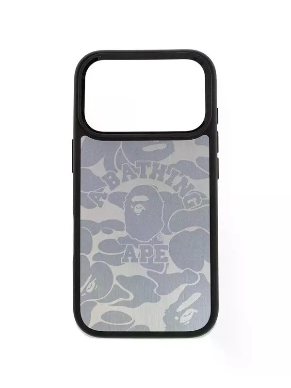 A BATHING APE Solid Camo Iphone 17 Pro Case - Grey