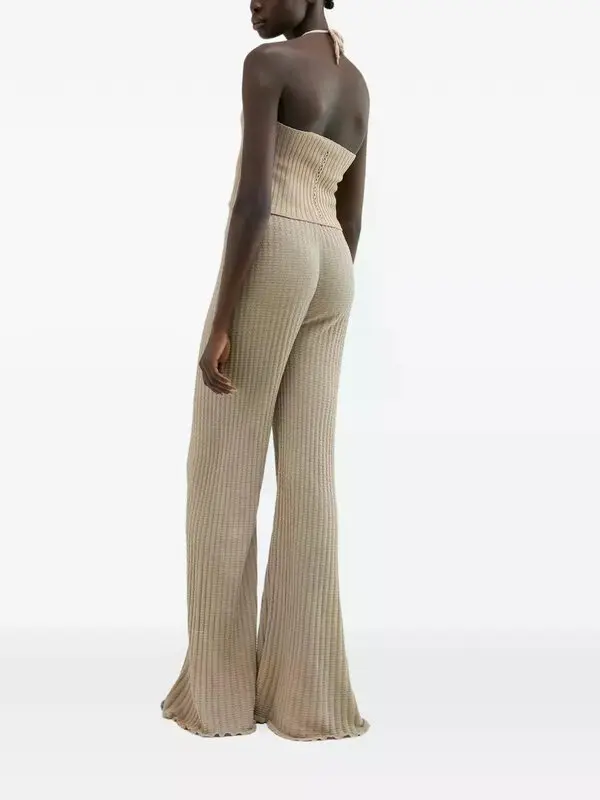 MARGHERITA MACCAPANI Flared Hem Knit Trousers