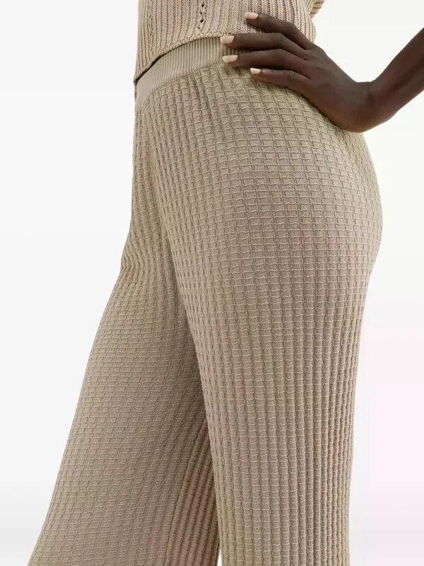 MARGHERITA MACCAPANI Flared Hem Knit Trousers