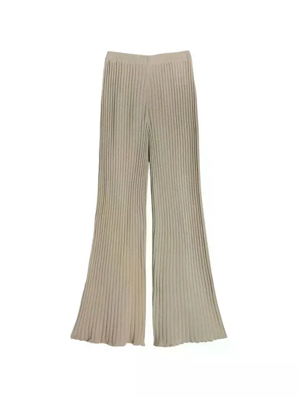 MARGHERITA MACCAPANI Flared Hem Knit Trousers