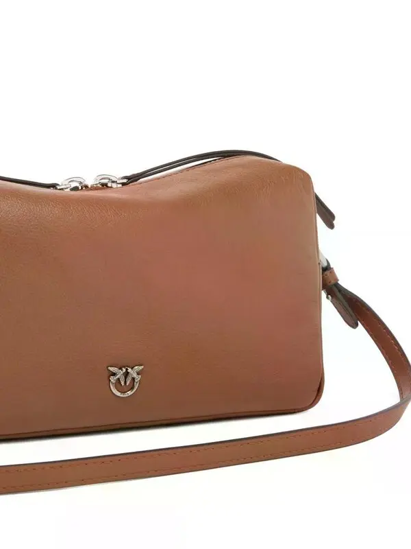 Pinko Logo Plaque Shoulder Bag - Brown