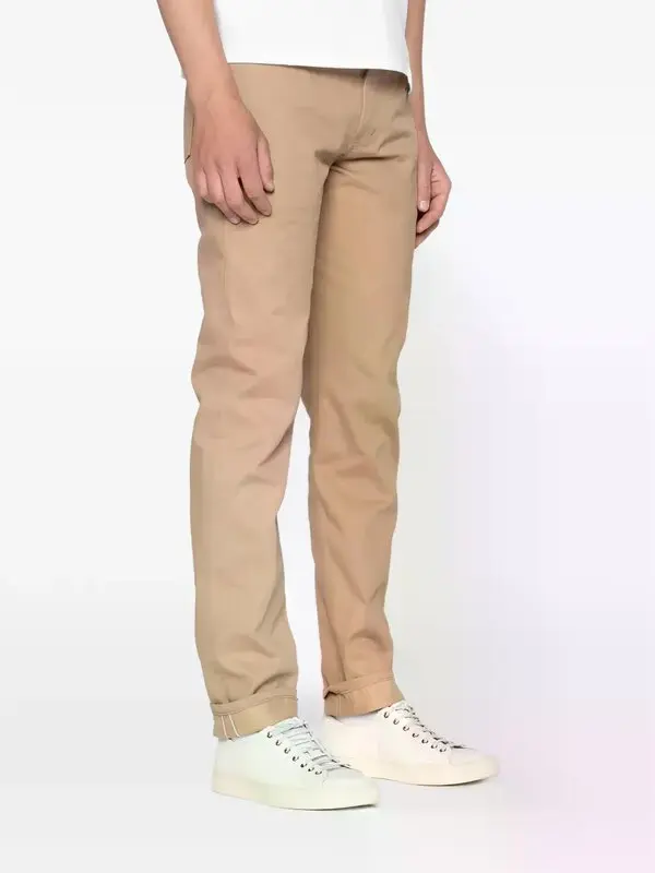 Naked & Famous Denim Weird Guy Selvedge Slacks Trousers - Neutrals