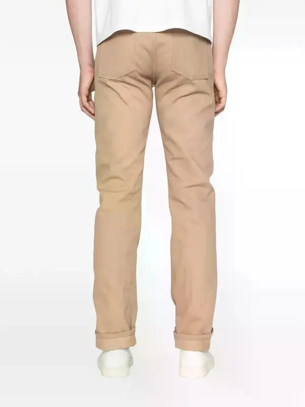 Naked & Famous Denim Weird Guy Selvedge Slacks Trousers - Neutrals