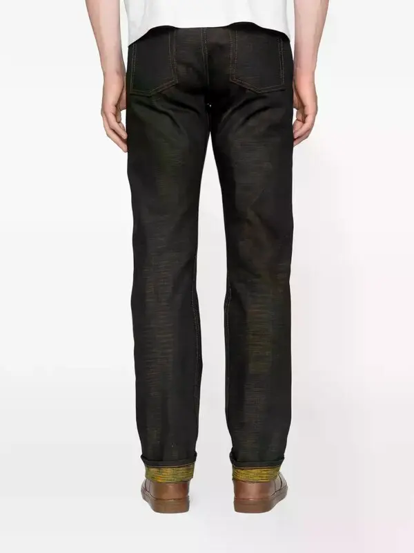 Naked & Famous Denim Weird Guy Citrus Kasuri Selvedge Jeans - Blue