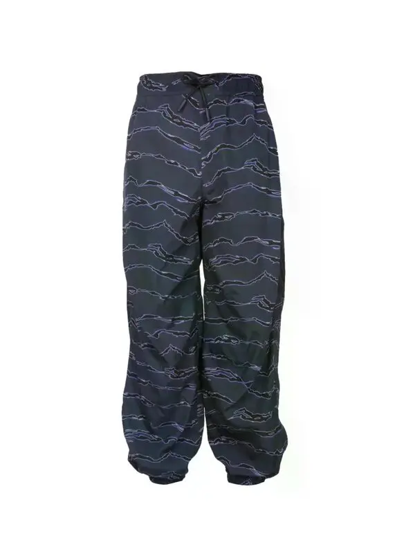 COUNTY OF MILAN Patterned Track Pants - Blue