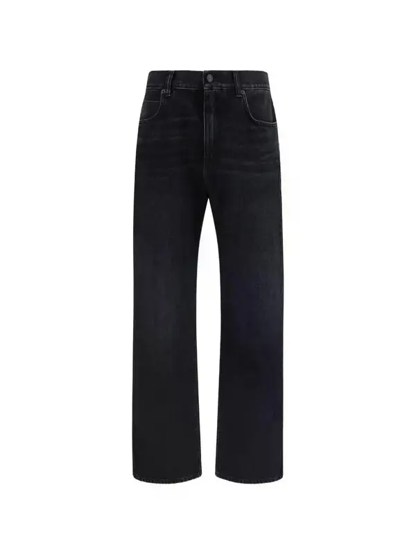 Balmain Wide-leg Cotton Jeans