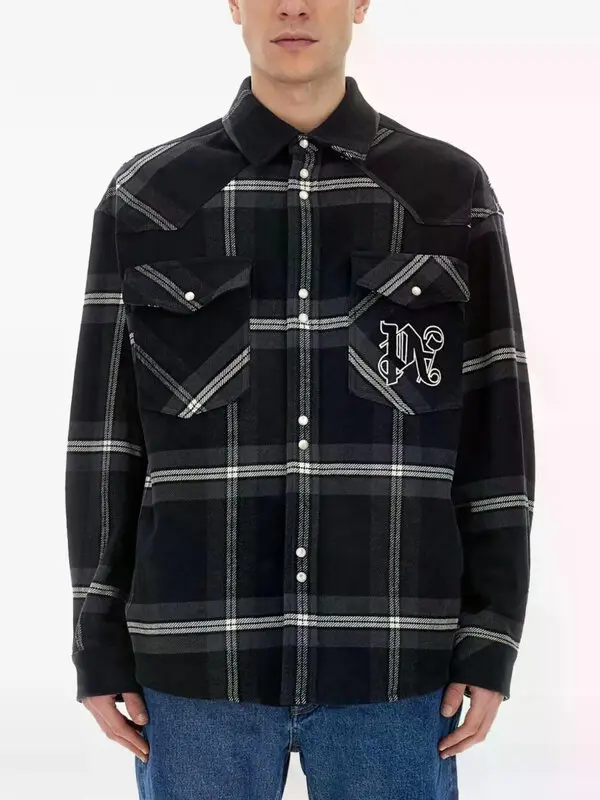 Palm Angels Monogram Checked Shirt