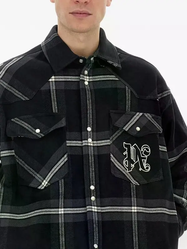 Palm Angels Monogram Checked Shirt