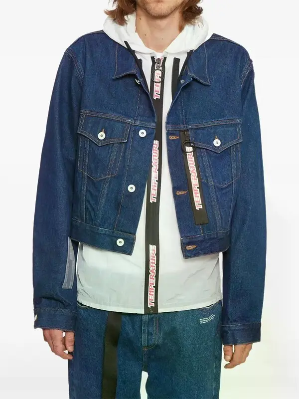 Off-White Long-sleeve Denim Jacket - Blue