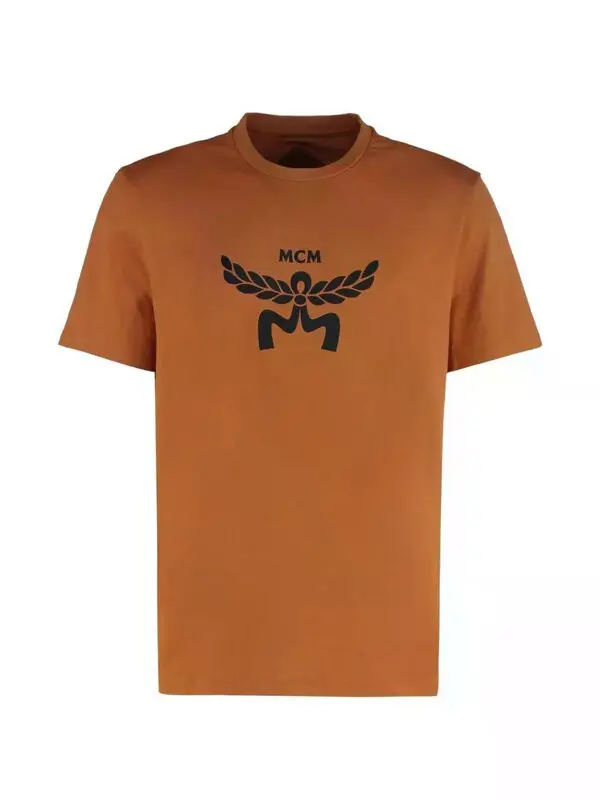 Mcm Logo-detail Crew Neck T-shirt