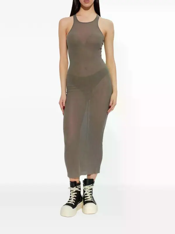 Rick Owens Ribbed Midi Dress