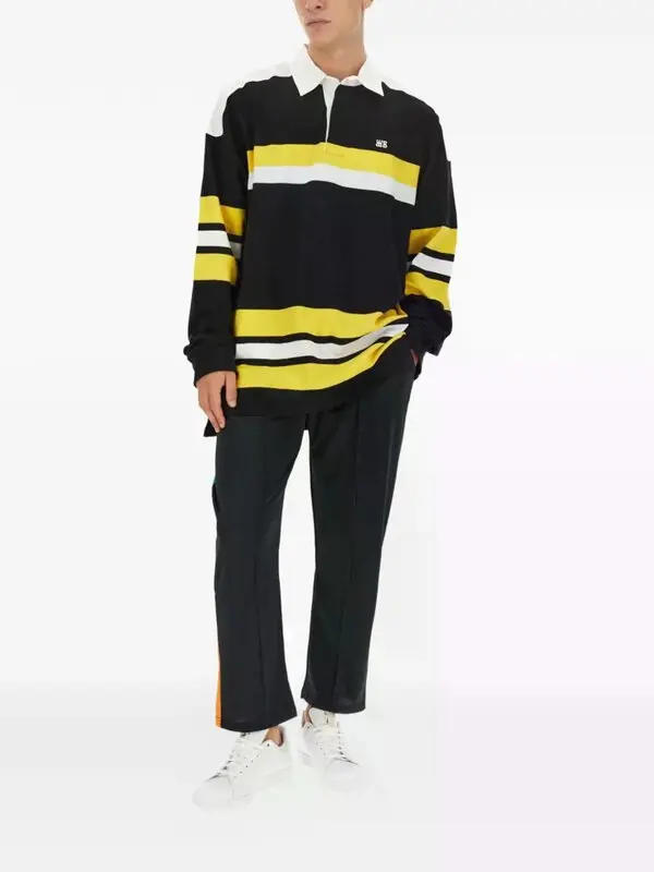 WALES BONNER Striped Polo Shirt