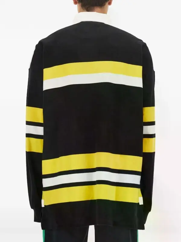 WALES BONNER Striped Polo Shirt