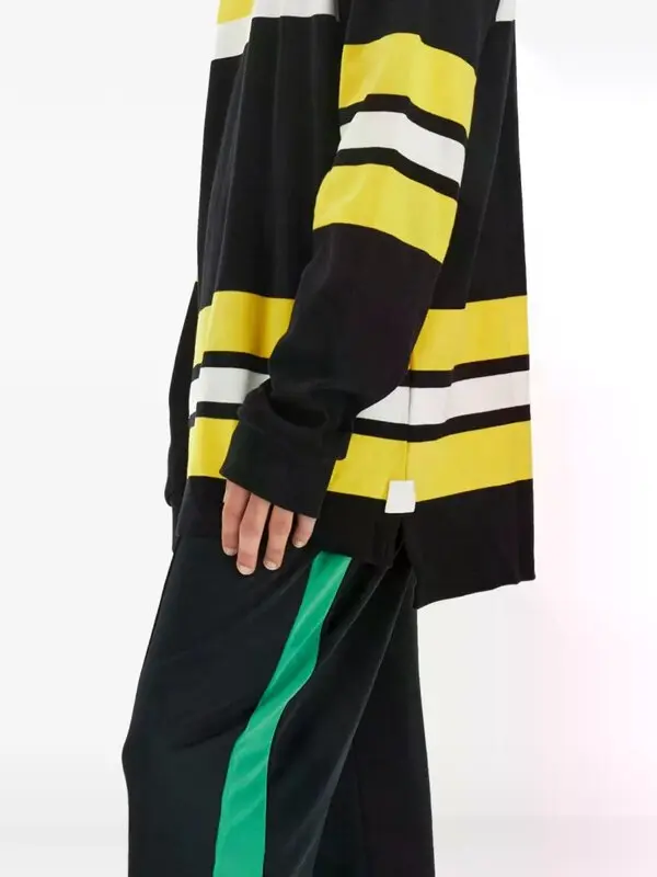 WALES BONNER Striped Polo Shirt